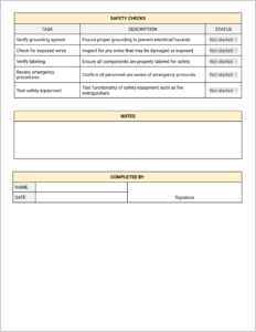 Free Solar PV Maintenance Checklist Template for Google Docs
