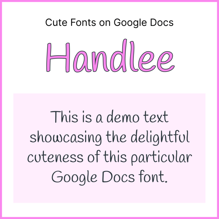 35 Best Cute Fonts on Google Docs [With Screenshots]