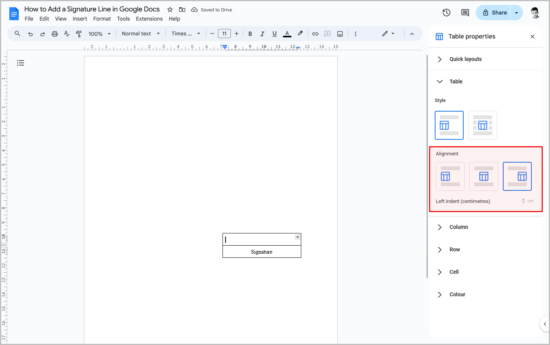 How to Add a Signature Line in Google Docs (7 Easy Steps)