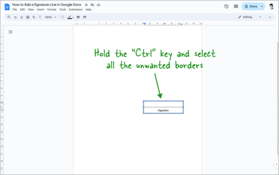 How to Add a Signature Line in Google Docs (7 Easy Steps)