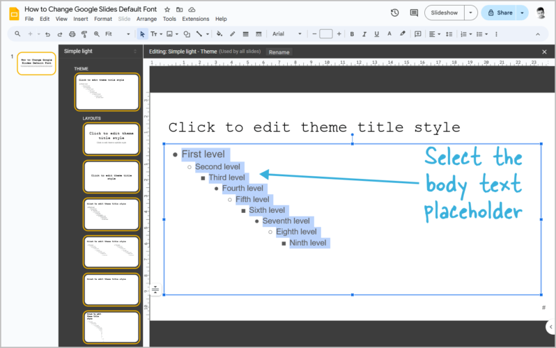 How to Change Google Slides Default Font (8 Easy Steps)