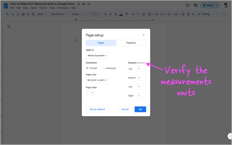 How to Make Inch Measurements in Google Docs (2026)