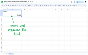 How to Split a Cell Diagonally in Google Sheets (3 Easy Methods)