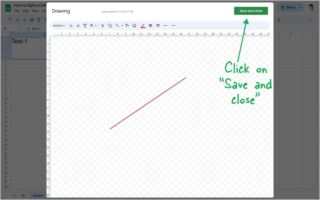How to Split a Cell Diagonally in Google Sheets (3 Easy Methods)