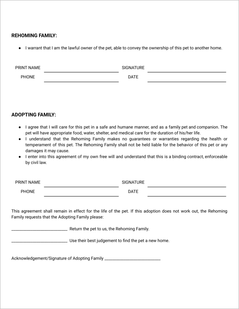 4 Free Must-Have Dog Adoption Forms (No Sign-Up Required!)