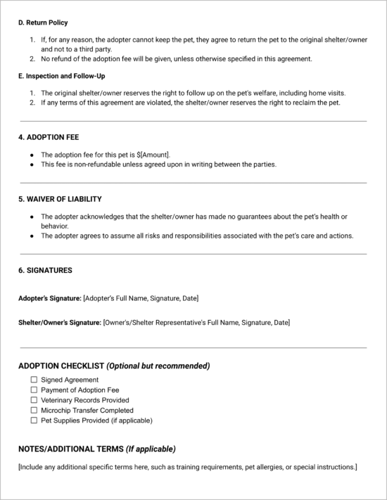 4 Free Must-Have Dog Adoption Forms (No Sign-Up Required!)