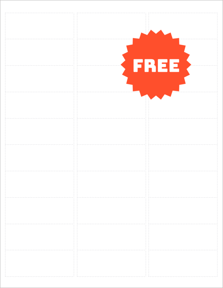 Free File Folder Label Templates for Google Docs (5366, 8366)