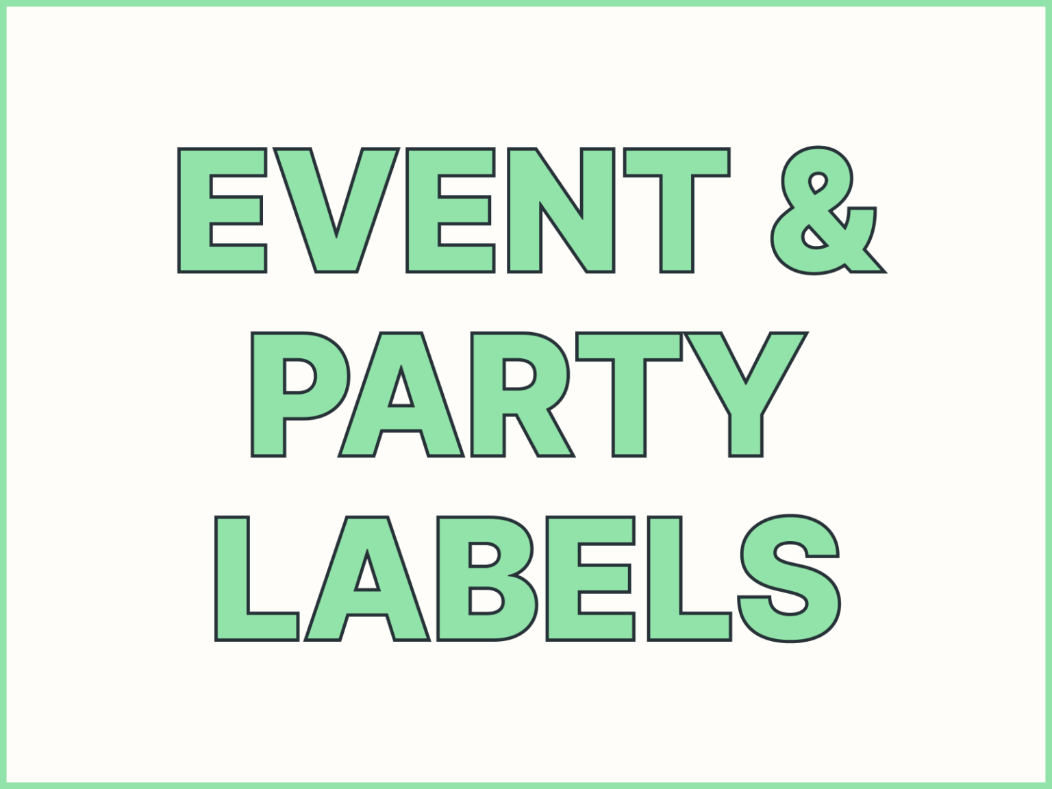 Free Event & Party Label Templates for Google Docs