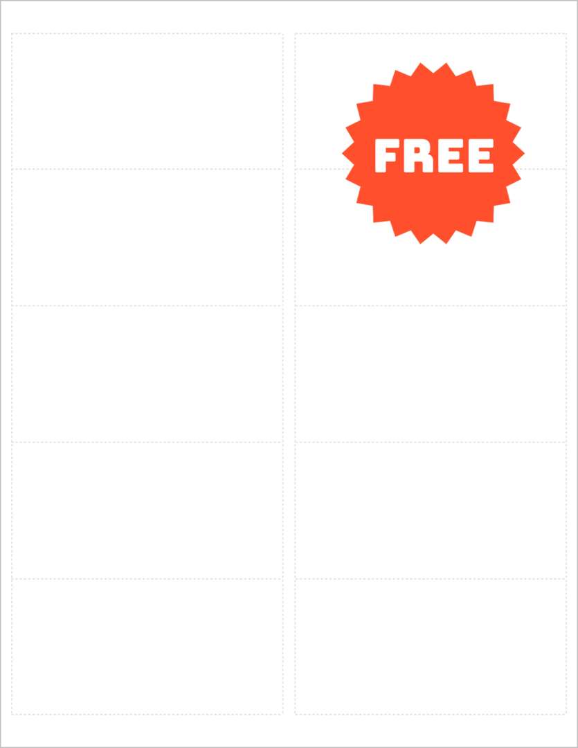 Free Notebook Label Templates for Google Docs (5163-Comp.)