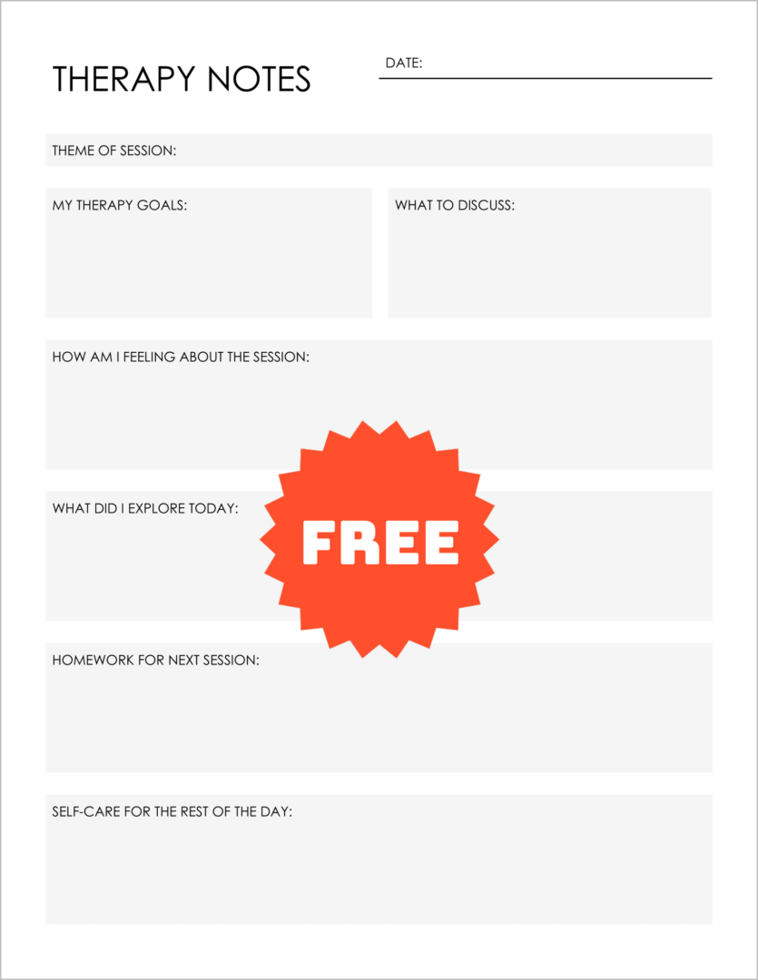 Free Therapy Notes Template (Google Docs)