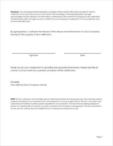 10 Free Must-Have Rental Verification Form Templates
