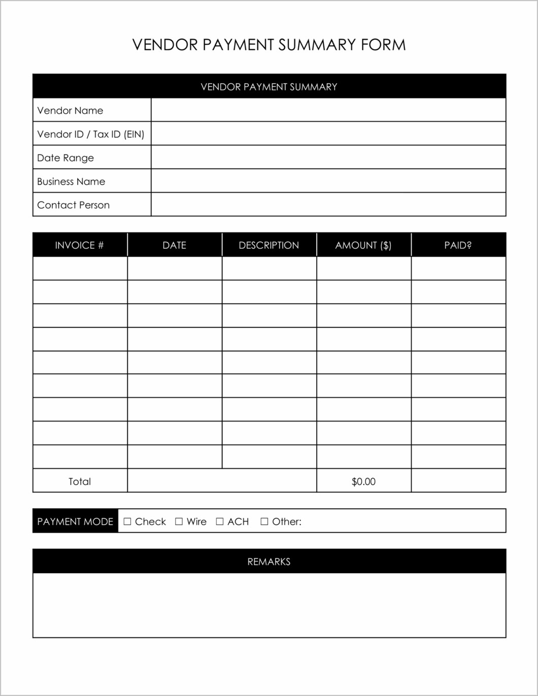 6 Must-Have Payment Summary Form Templates (No Signups!)