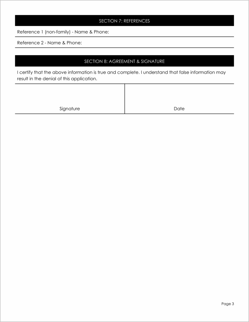 Free Cat Adoption Application Form Templates (No Signups!)