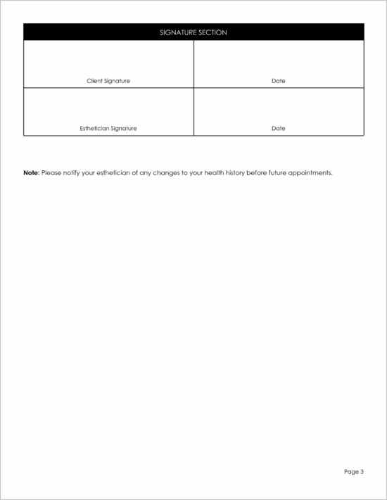 Free Esthetician Consent Form Template (No Sign-Up Required)
