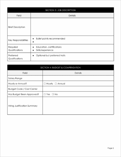 Free Job Requisition Form Template (No Sign-Up Required)