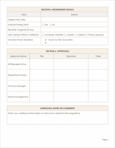 Free Job Requisition Form Template (No Sign-Up Required)