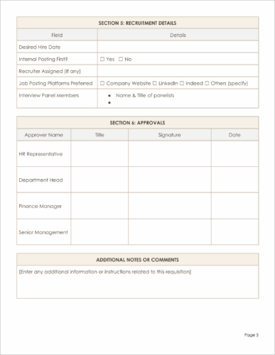 Free Job Requisition Form Template (No Sign-Up Required)