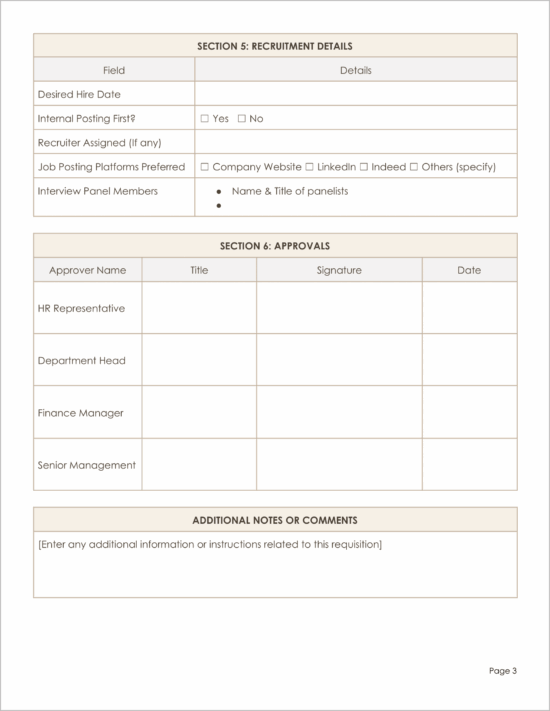Free Job Requisition Form Template (No Sign-Up Required)