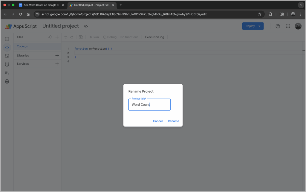 How to See Word Count on Google Docs for All Tabs